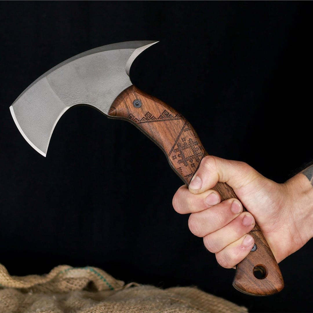 Tomahawk Functional Hatchet, Full Tang Tomahawk With Sheath, Compact ...