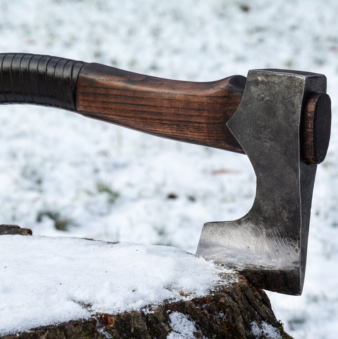 Hatchet Axe Handforged Throwing Trophy Bushcraft Camping - Etsy