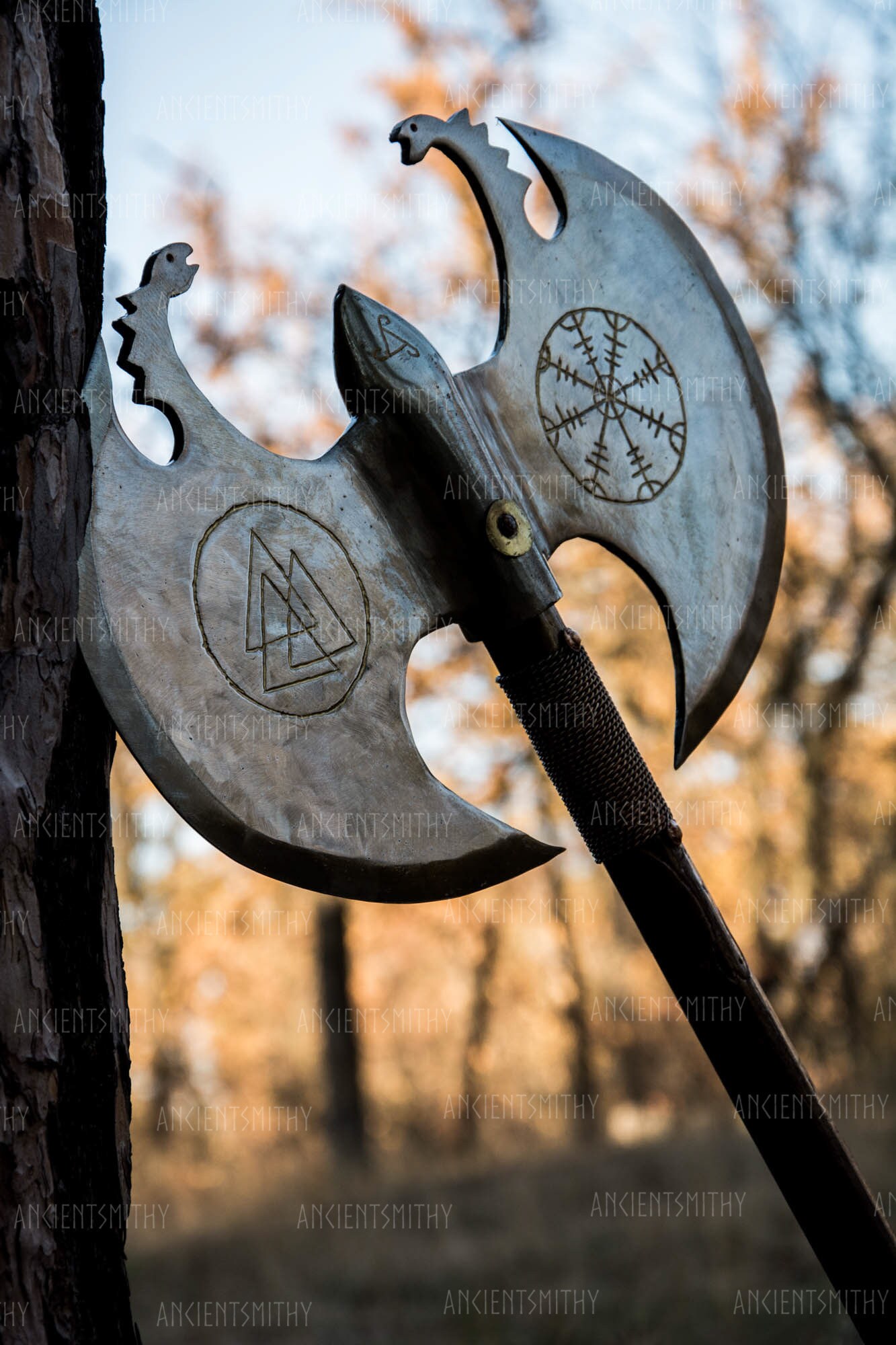 Axes Cutting & Carving Larp hand axe Double sided axe Fantasy axe Hand ...