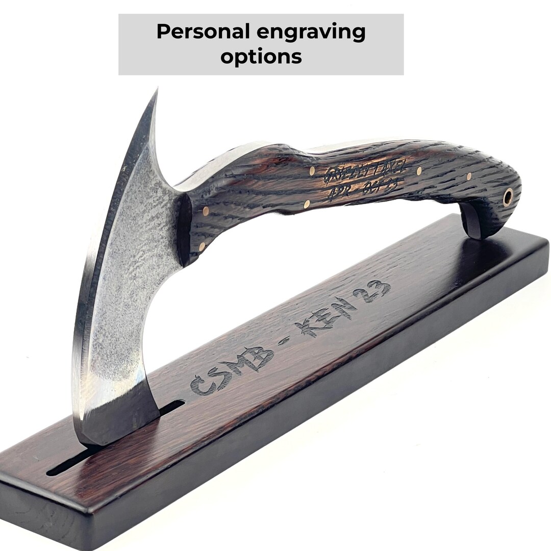Tomahawk Axe Functional With Handmade Tomahawk Display, Engraved ...