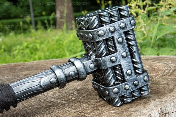 Hand forged bushcraft tool best man gift Custom Thor hammer ...