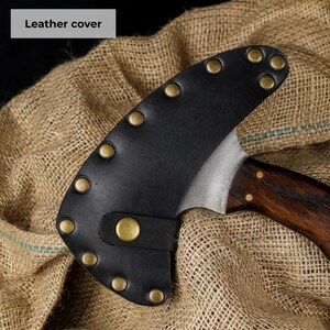 Tomahawk Full Tang Axe, Handmade Hatchet With Leather Case, Functional ...