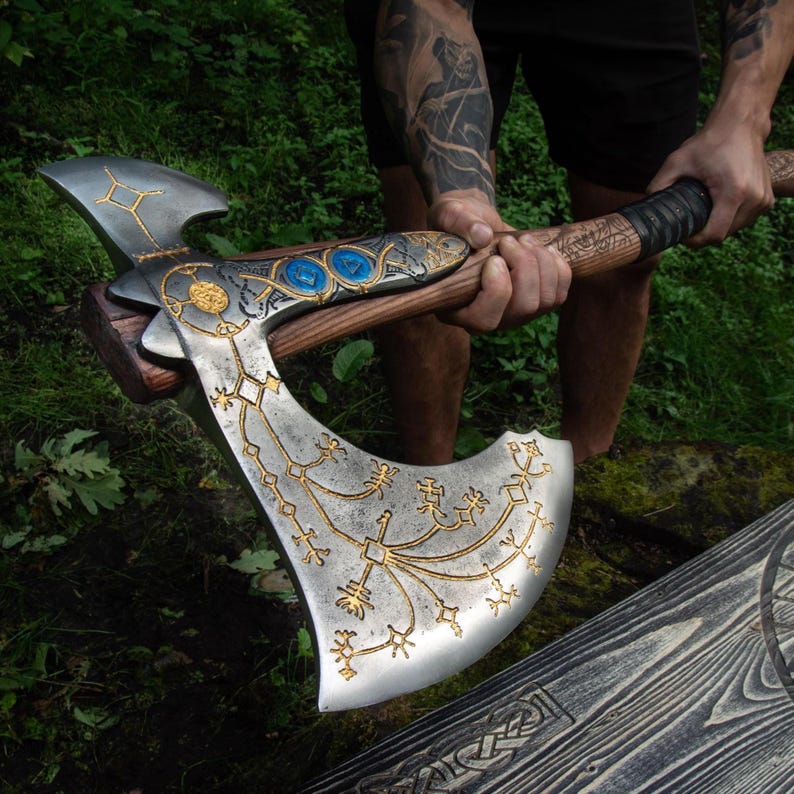 Leviathan Axe Kratos Handcrafted by Ancientsmithy - Etsy