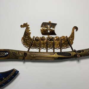 Viking Axe Wall Mount drakkar Axe Holder Axe Steel Hanger - Etsy