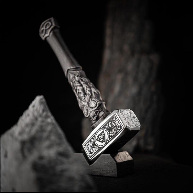 Engaved Odin Hammer With Valknut, Viking Hammers Handmade - Etsy Canada