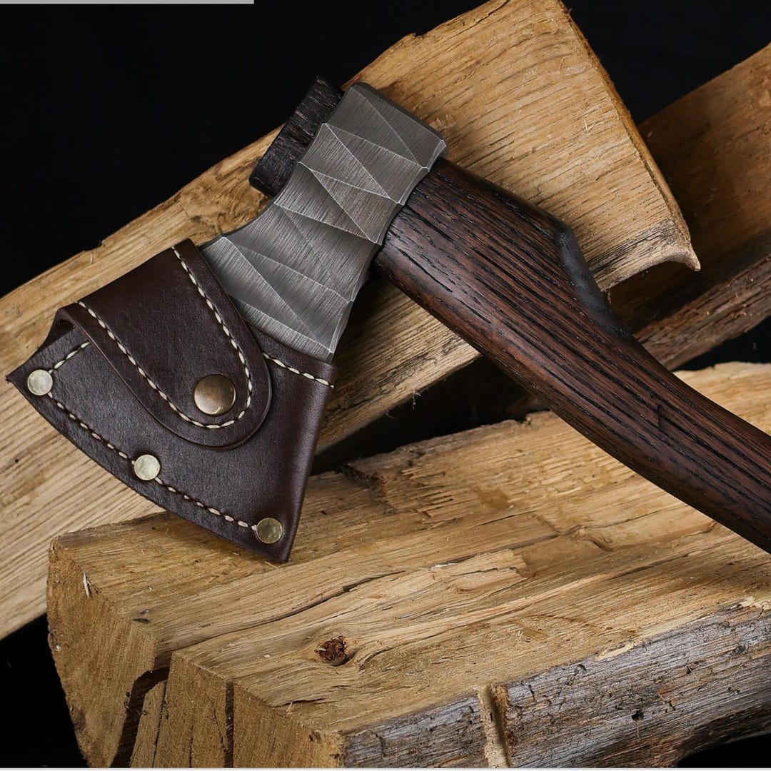 Custom Viking Axe Handmade Hatchet, Engraved Camping Axe, Personalized ...