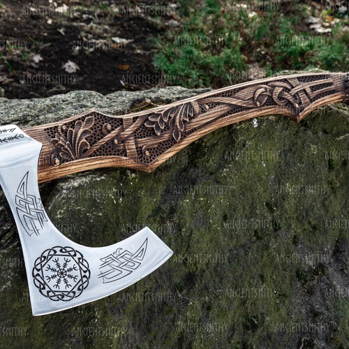 Engraved Custom Axe With Wooden Box Hunting Camping Tool - Etsy