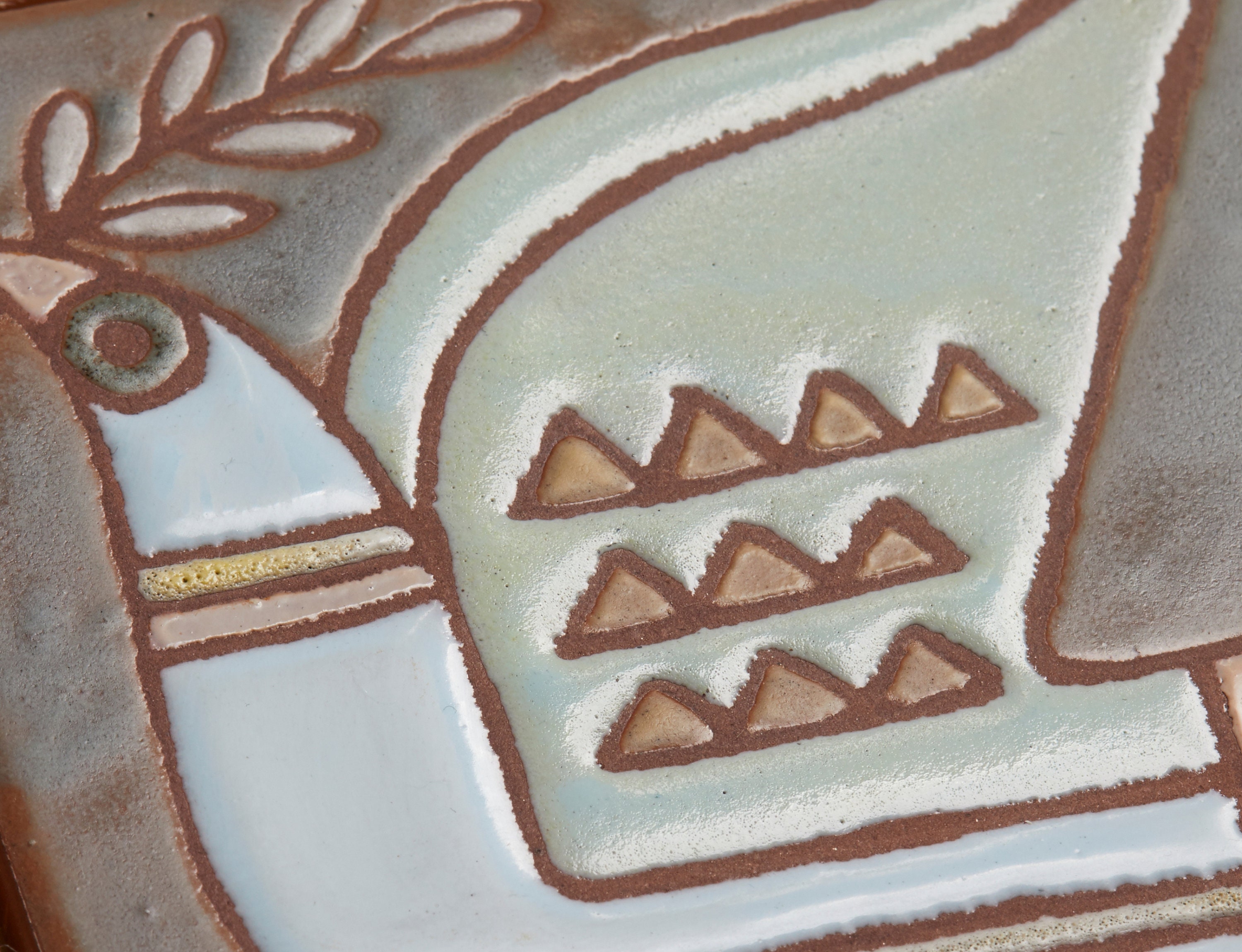 Handmade Ceramic Dove Tile: Peace Sign Art, Framed Pottery - Etsy