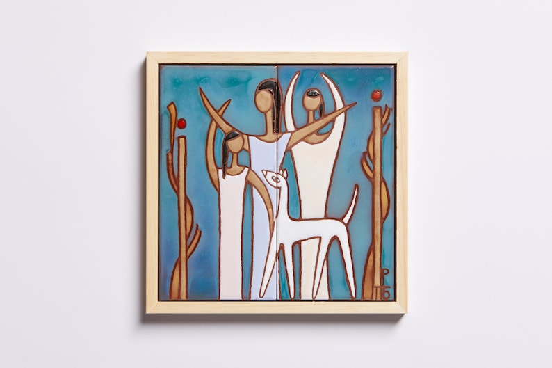 Dancing Girl Handmade Ceramic Tile Dancers Dance Teacher Gift - Etsy