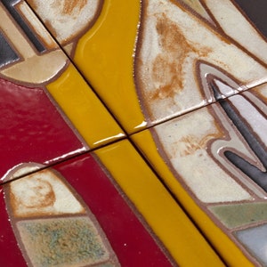 Mid Century Modern Wall Decor, Female Figure Colorful Wall Art, Womens ...