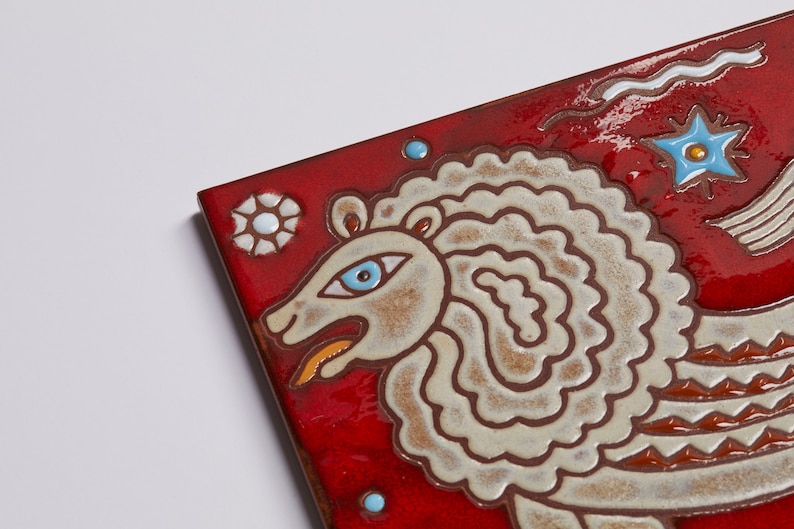 Twelve Zodiac Signs Bundle 20x20cm Ceramic Tile Aquarius Capricorn ...