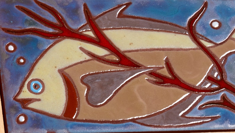 Tile Fish Sea Life Wall Art Pottery Ceramic Décor Handmade - Etsy
