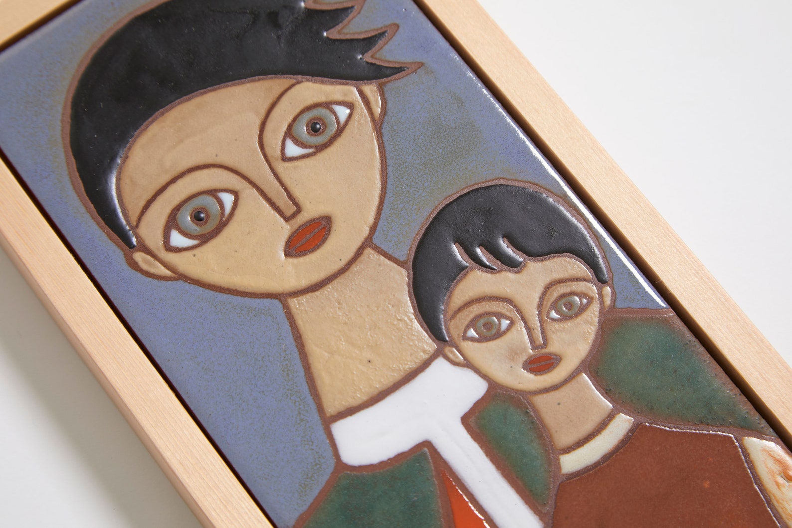 Father Son Portrait Embrace Painting Male Portrait Fatherhood - Etsy