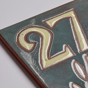 Pomegranate Ceramic House Numbers Tile Handmade Keramik Hausnummer ...