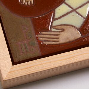 Mother Son Matching Portrait Ceramic Tiles Big Eyes Gift for Mom Family ...