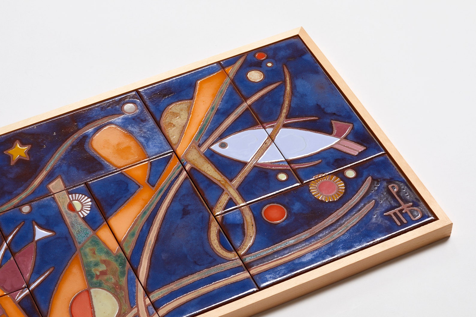 Sea Bed Ceramic Wall Art Handmade Tile Fish Tank Decor - Etsy