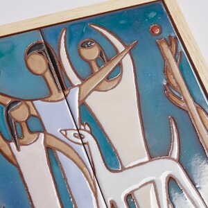 Dancing Girl Handmade Ceramic Tile Dancers Dance Teacher Gift Playroom ...