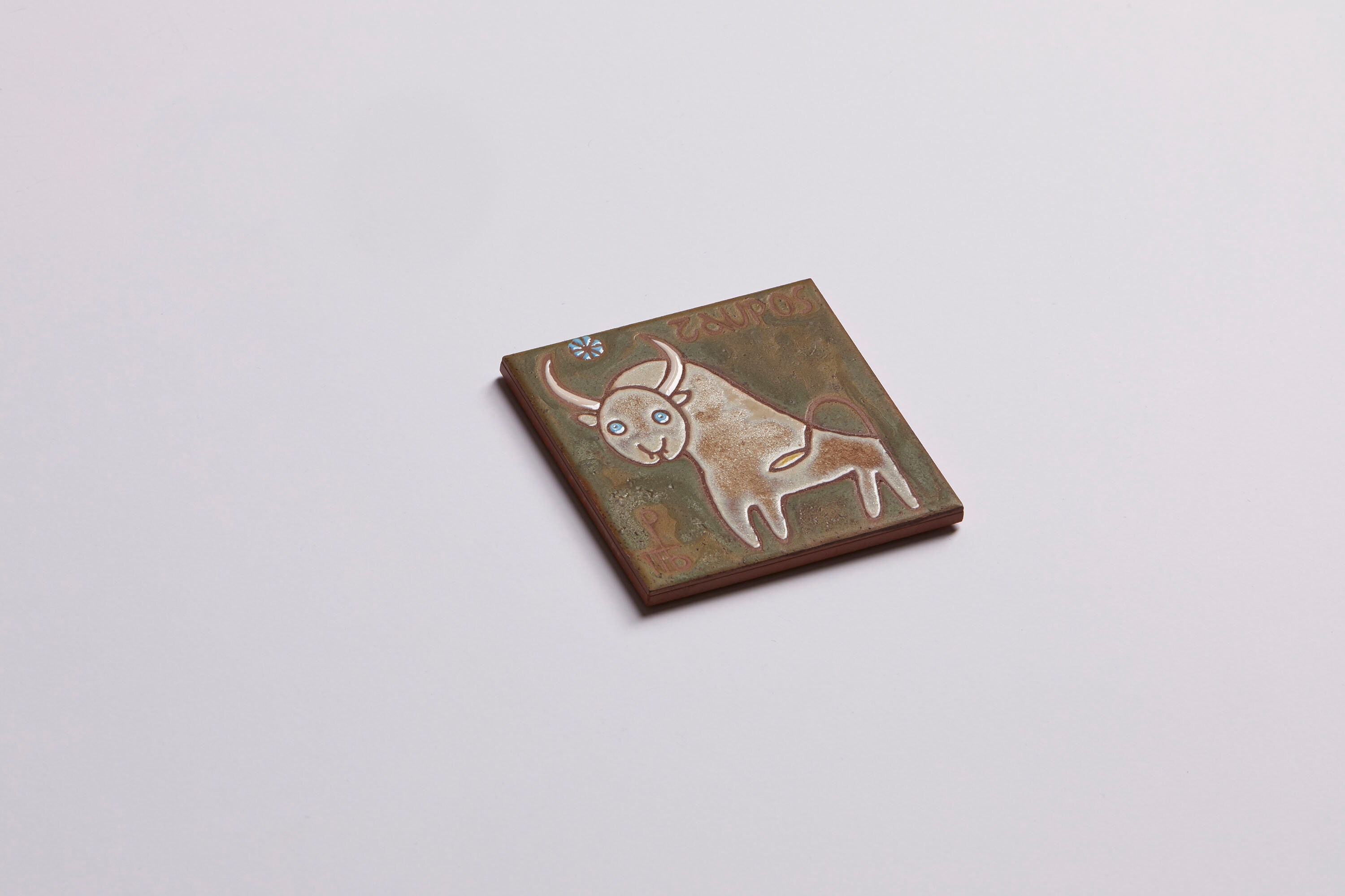 Taurus Zodiac Sign Ceramic Tile Wall Art Handmade Plaque | Etsy