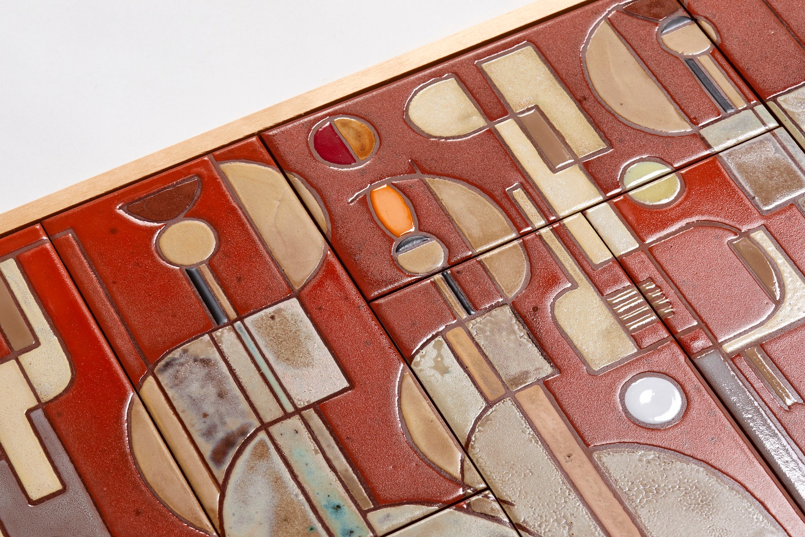 Modern Abstract Figures Horizontal Ceramic Wall Art Mural Tile - Etsy