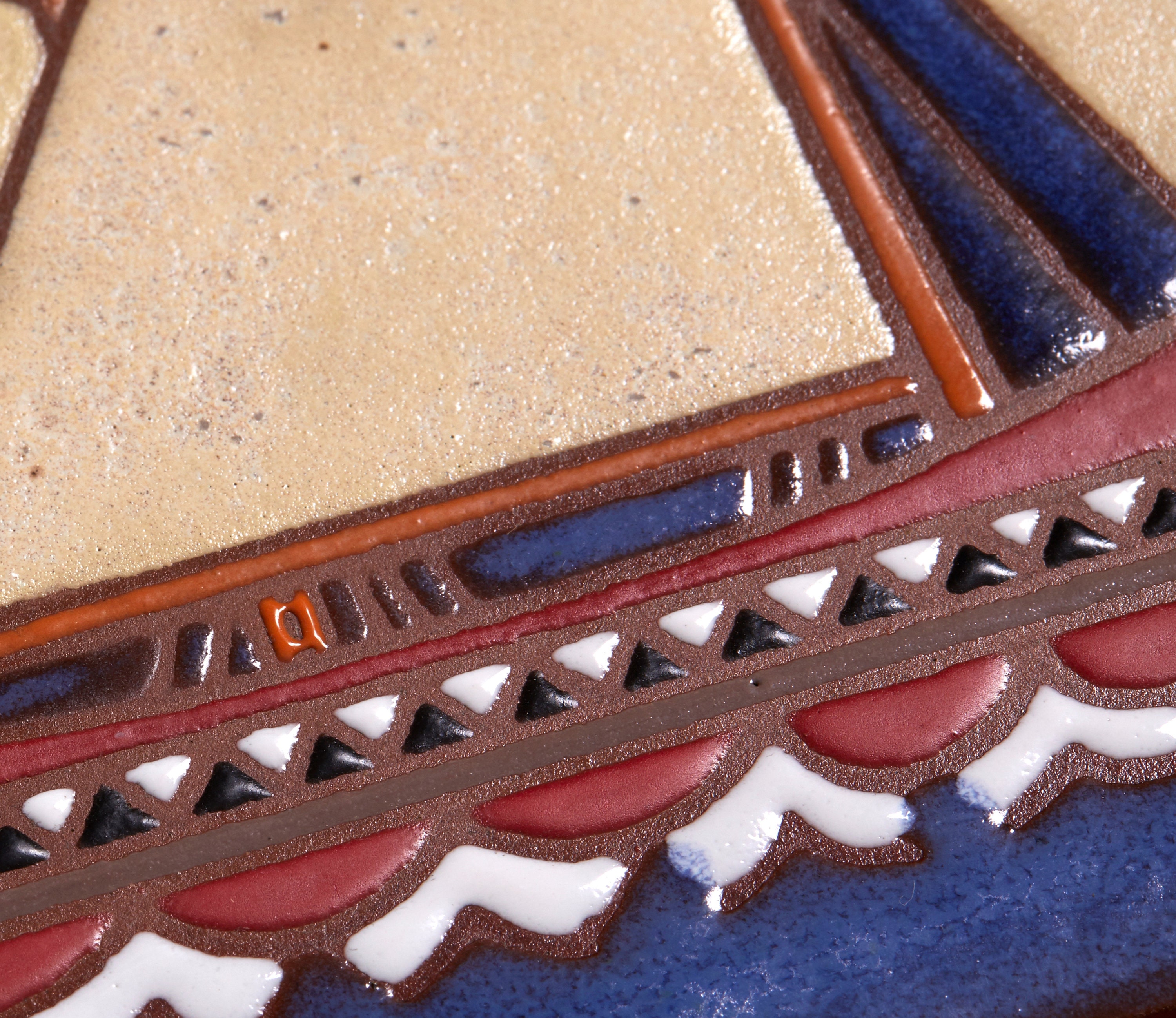 Nautical Wall Art: Handpainted Ceramic Ship With Sails - Seafaring ...