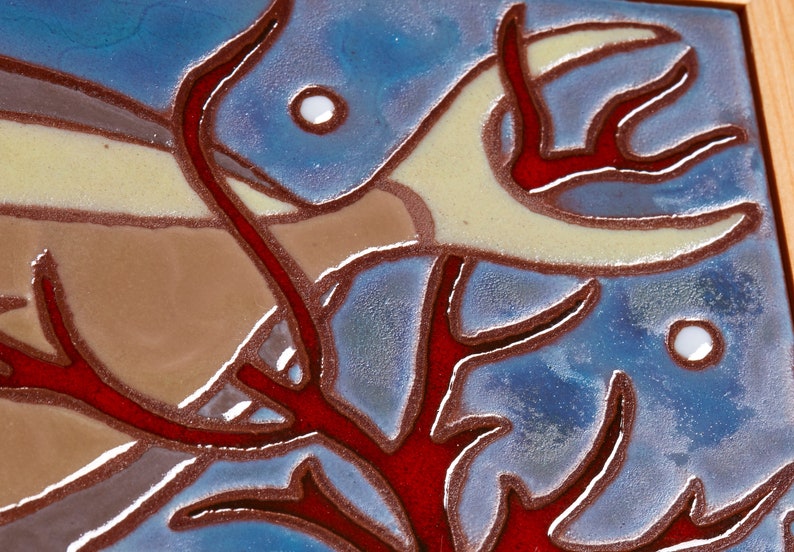 Tile Fish Sea Life Wall Art Pottery Ceramic Décor Handmade - Etsy