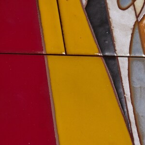 Mid Century Modern Wall Decor, Female Figure Colorful Wall Art, Womens ...