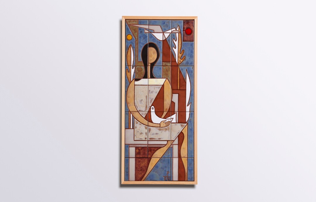 Female Figure Earthy Tones Wall Art, Gift for Her, Modern Aesthetic ...