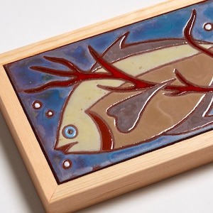 Handmade Tile Fish Wall Art, Ceramic Pottery Décor - Etsy