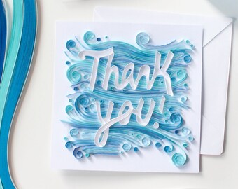 Quilling Thank You Card | Etsy