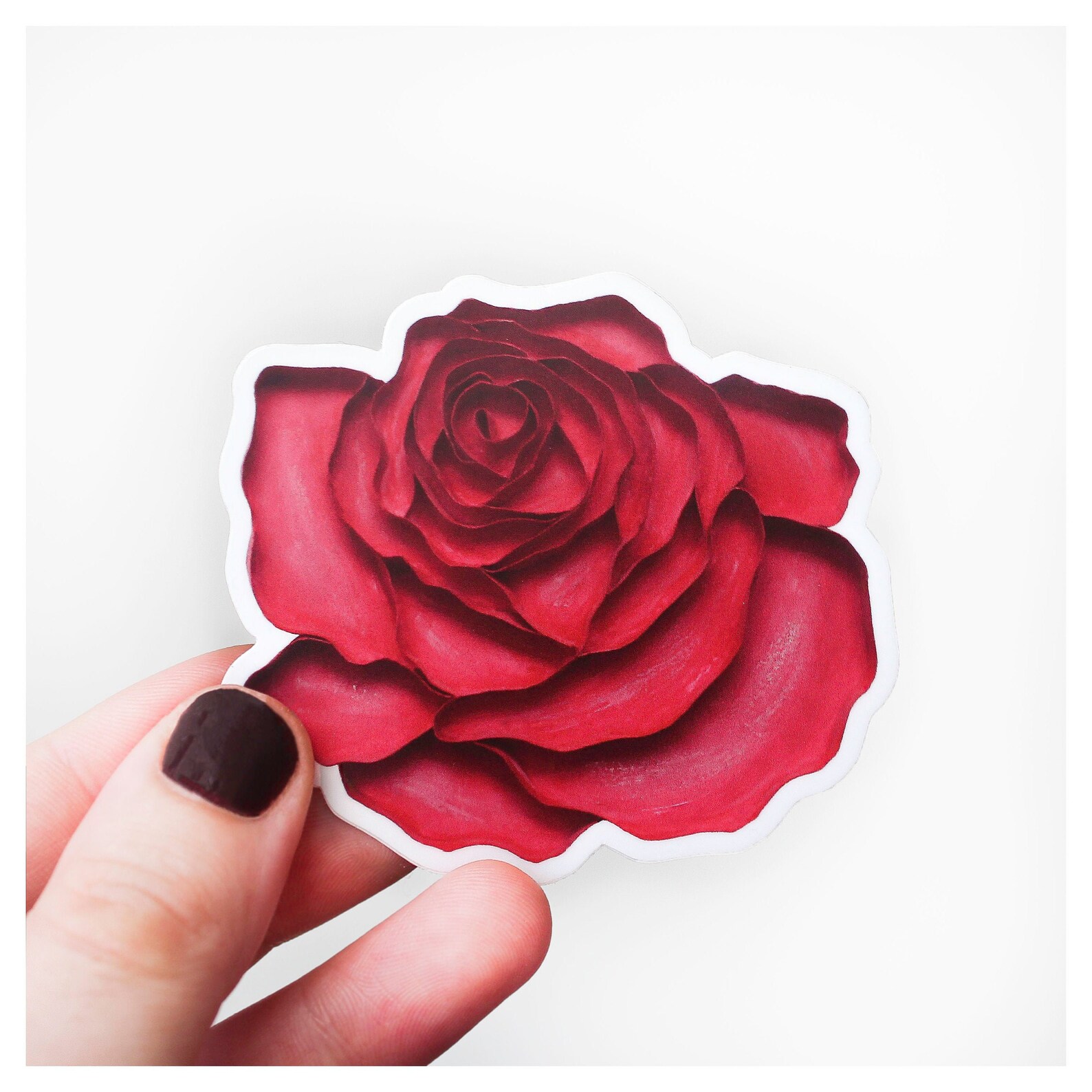 Rose Vinyl Sticker Quilling Art, Quilled Paper Art - Etsy