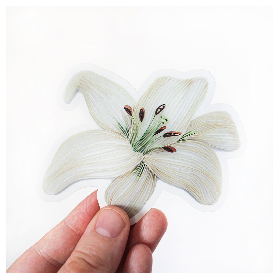 Lily Vinyl Sticker Quilling Art, Quilling Paper Art - Etsy