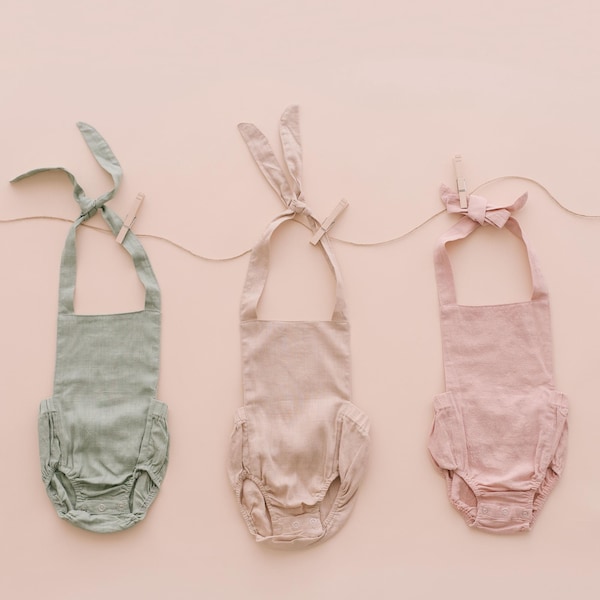 Linen Baby Clothing - Etsy