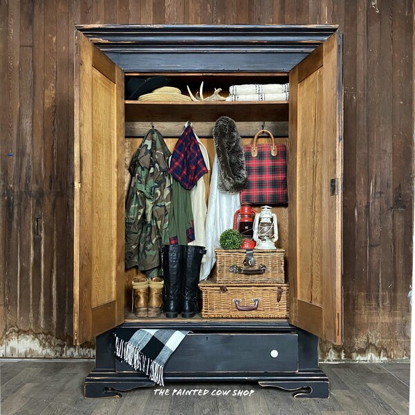 Rustic Wardrobe - Etsy
