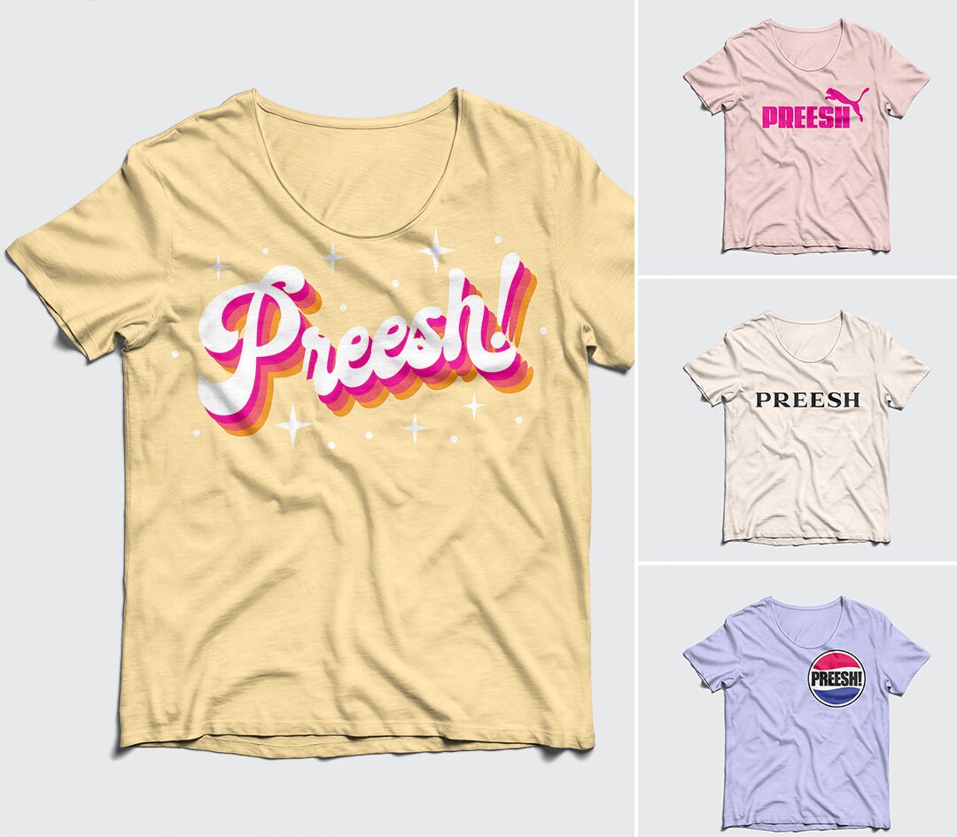 Preesh Logo Designs for Digital Download SVG AI PNG for - Etsy