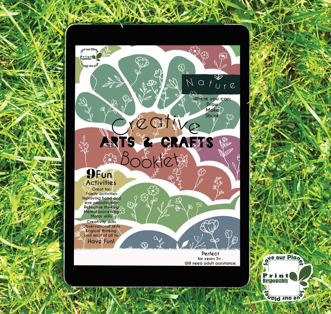 Downloadable Arts and Crafts Booklet (21 Pages) - Activities for Ages 5 ...