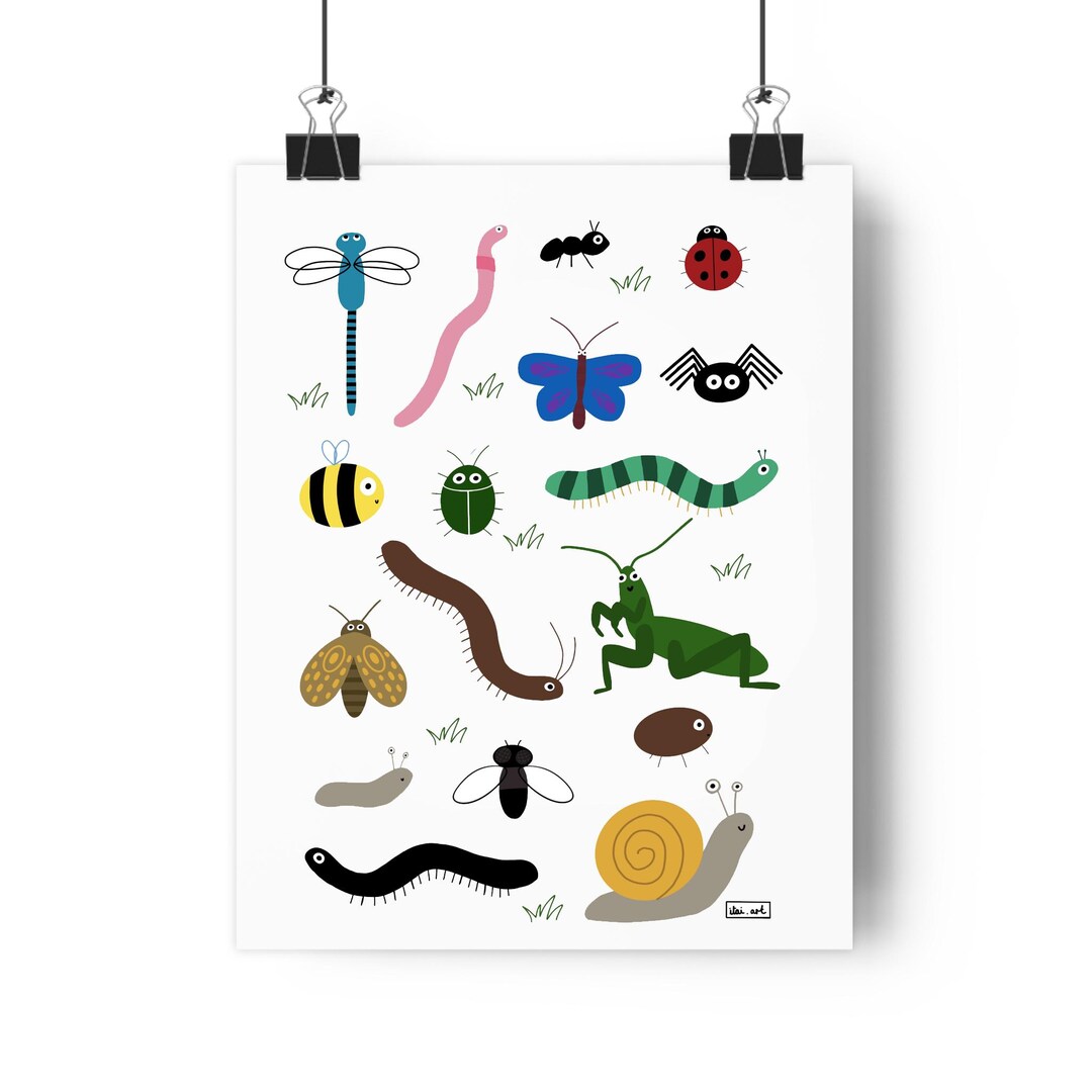 Downloadable Creepy Crawlies Posters for Kids, Nature Inspired ...