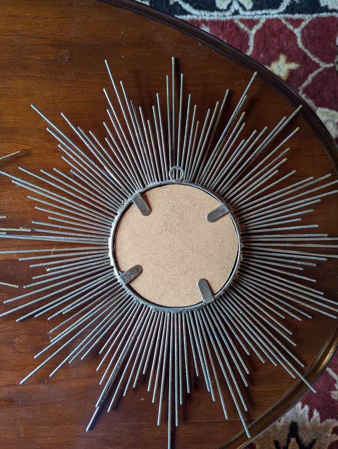 Set of Three Starburst MCM Pier One Mirrors With Starburst Design: Gold ...