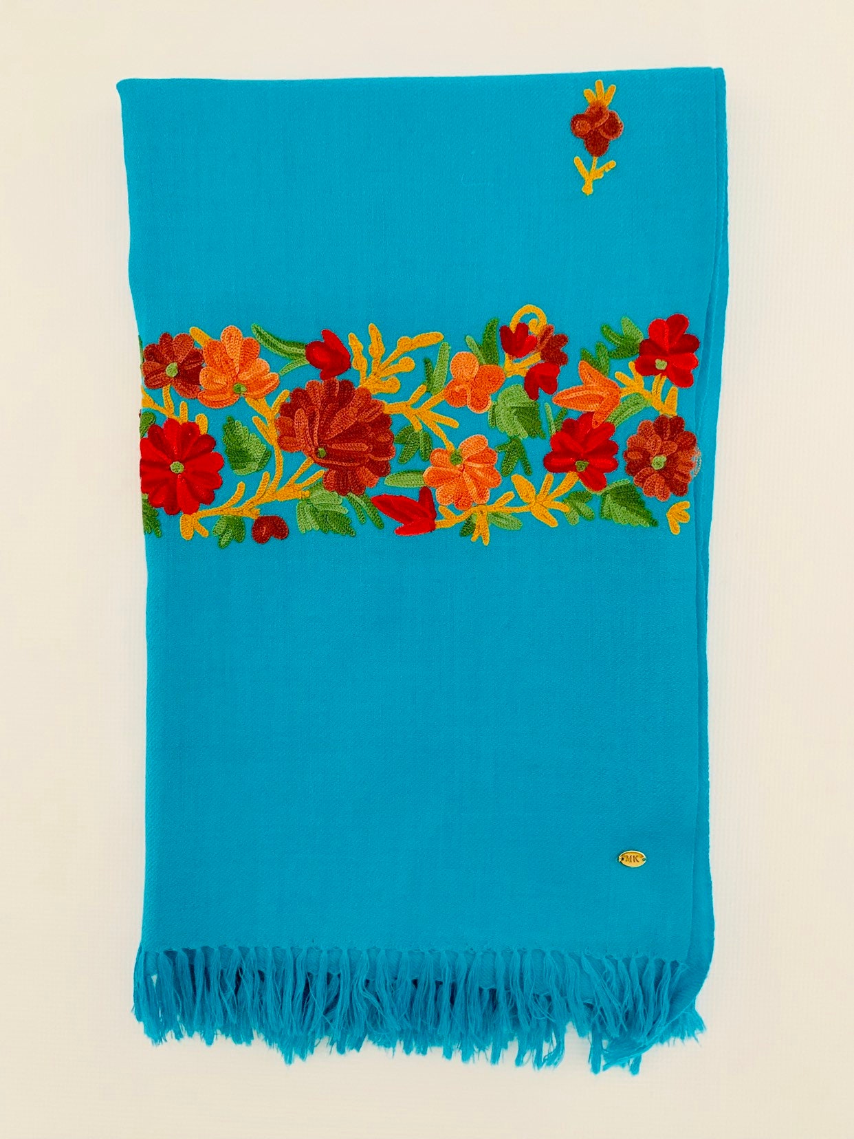 Embroidery Wool Scarf Scarf Giftsforher Giftforhim - Etsy Australia