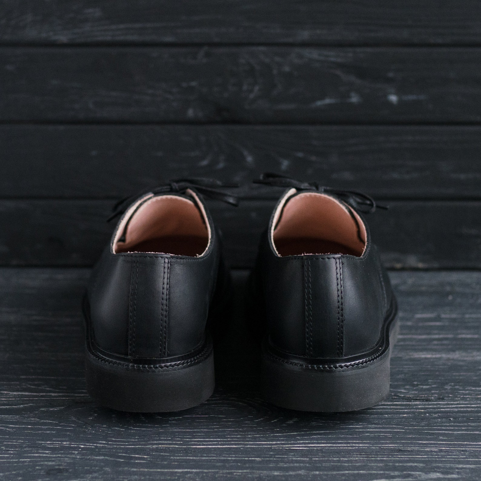 Moc Toe Black Oxford Handmade Leather Mens Custom Shoes Boots - # ...