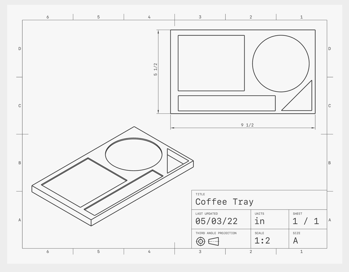 Coffee Serving Tray - SVG - Etsy