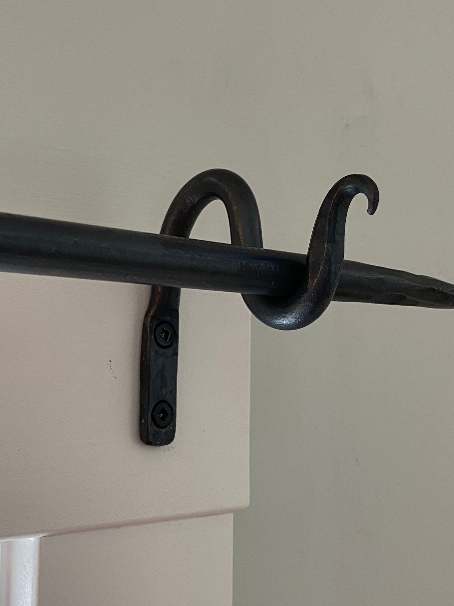 Hand Forged Curtain Rod Bracket Curtain Rod Hook Curtain Rod - Etsy