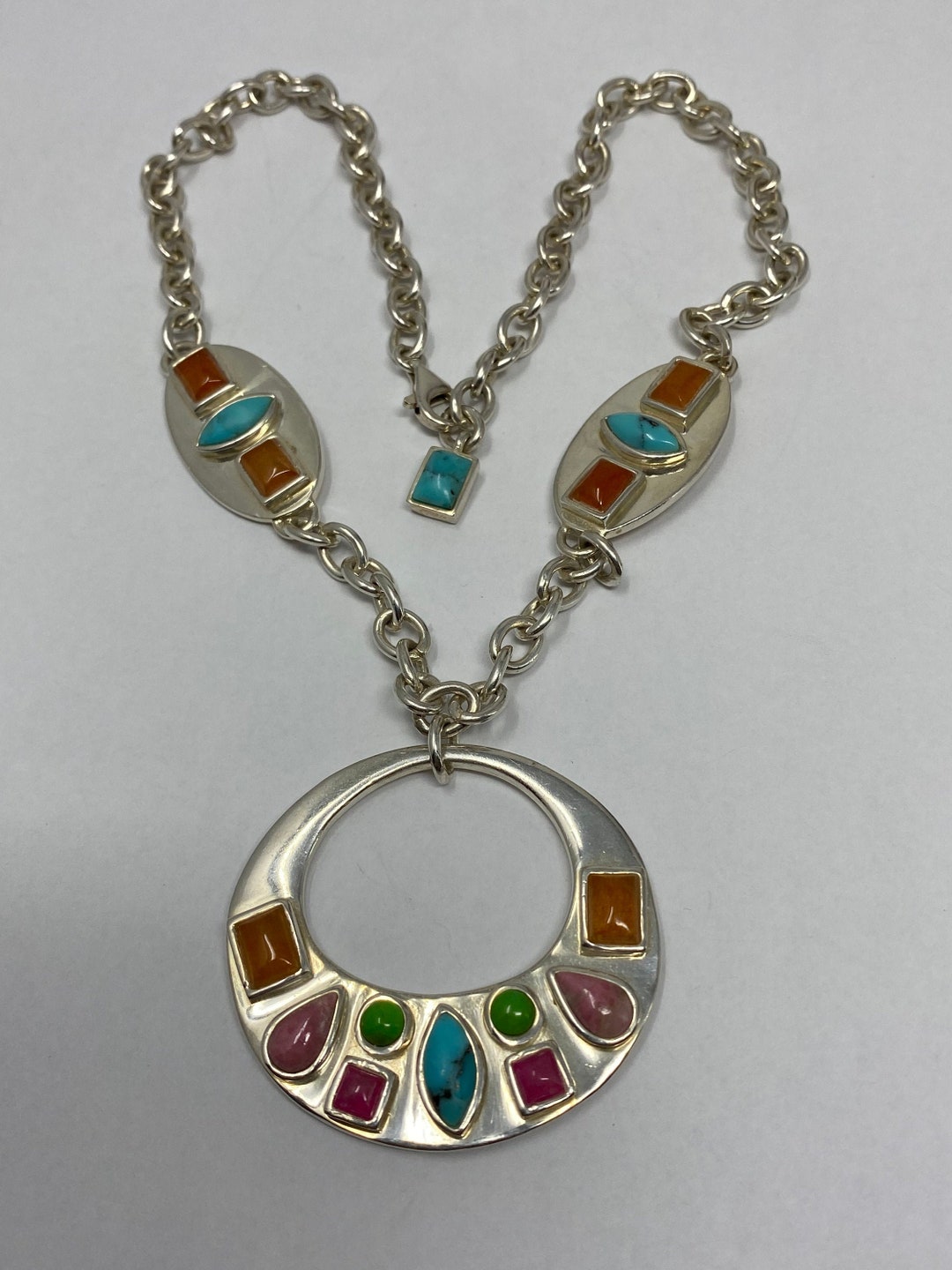 Stamped 925 BARSE Sterling Necklace Pendant. - Etsy