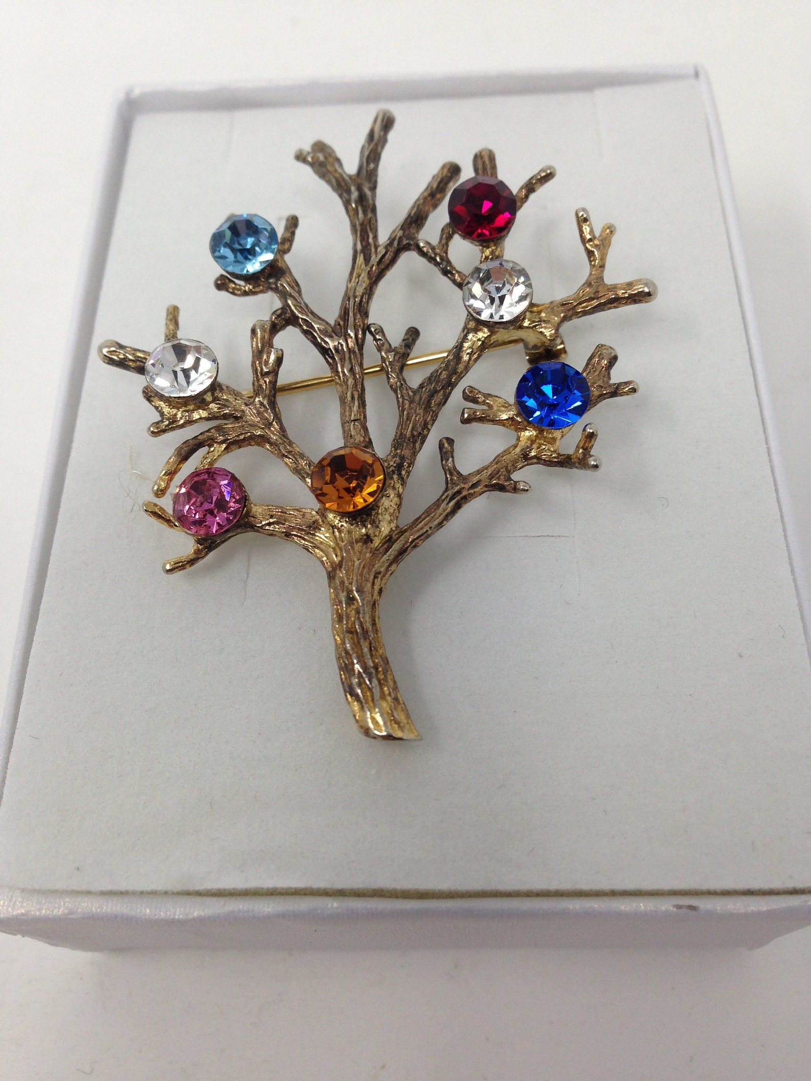 Vintage Estate Sterling Tree Brooch. - Etsy