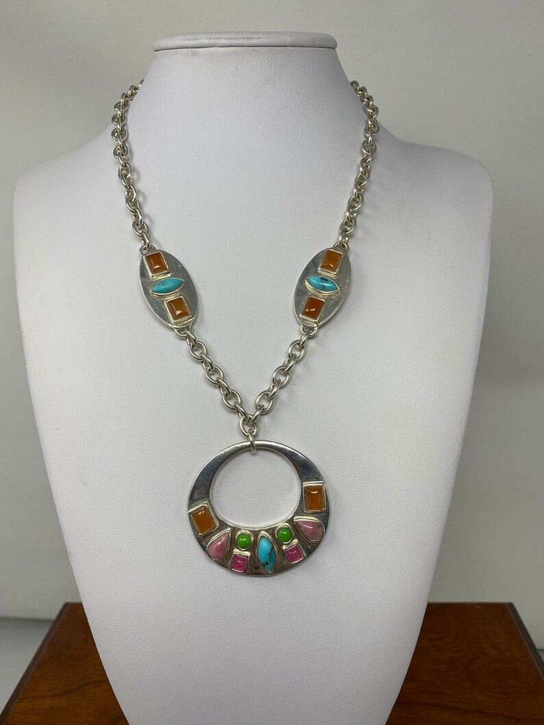 Stamped 925 BARSE Sterling Necklace Pendant. - Etsy