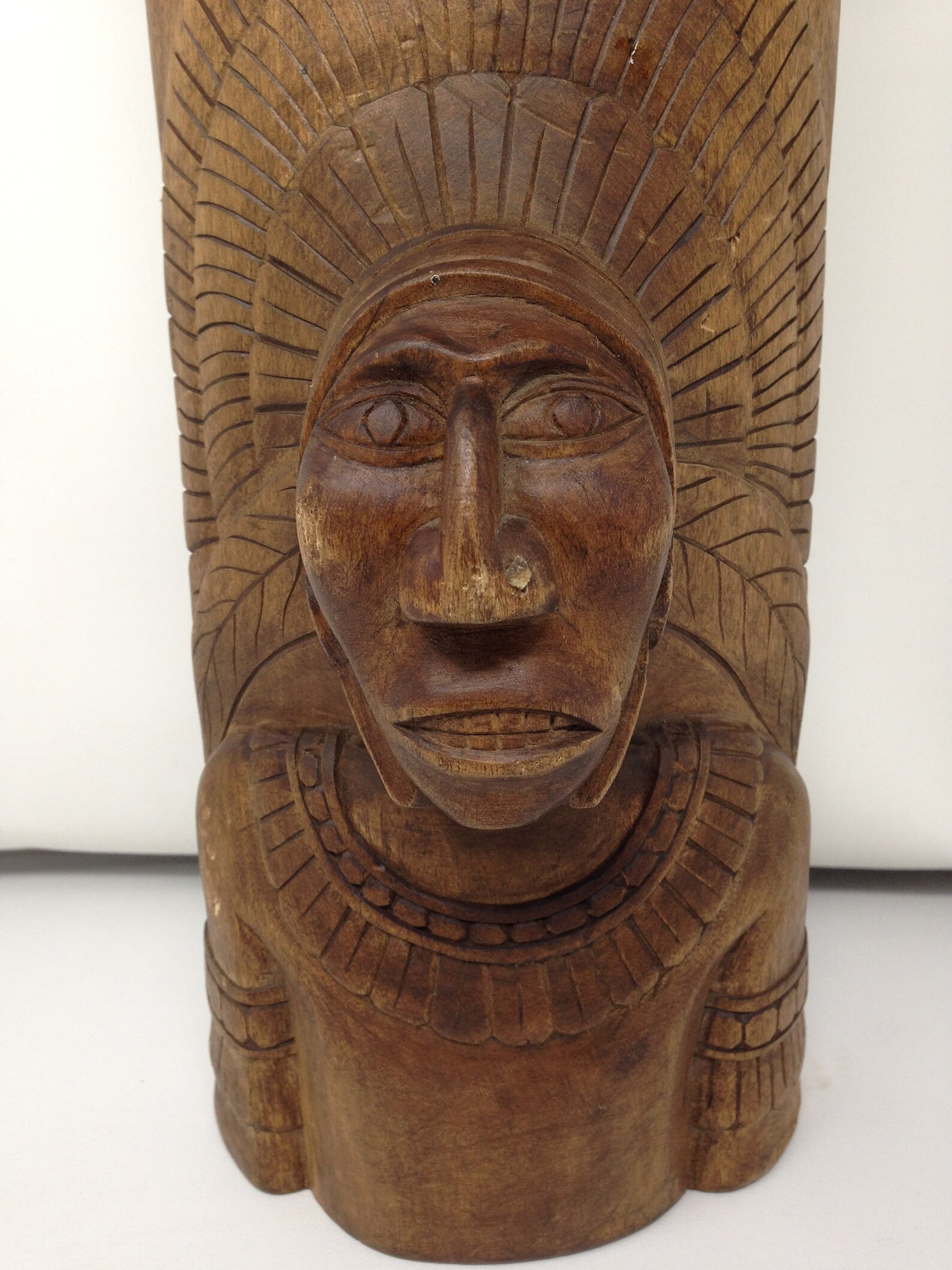 Vintage Carved Wood Wall Hanging Totem Pole. | Etsy