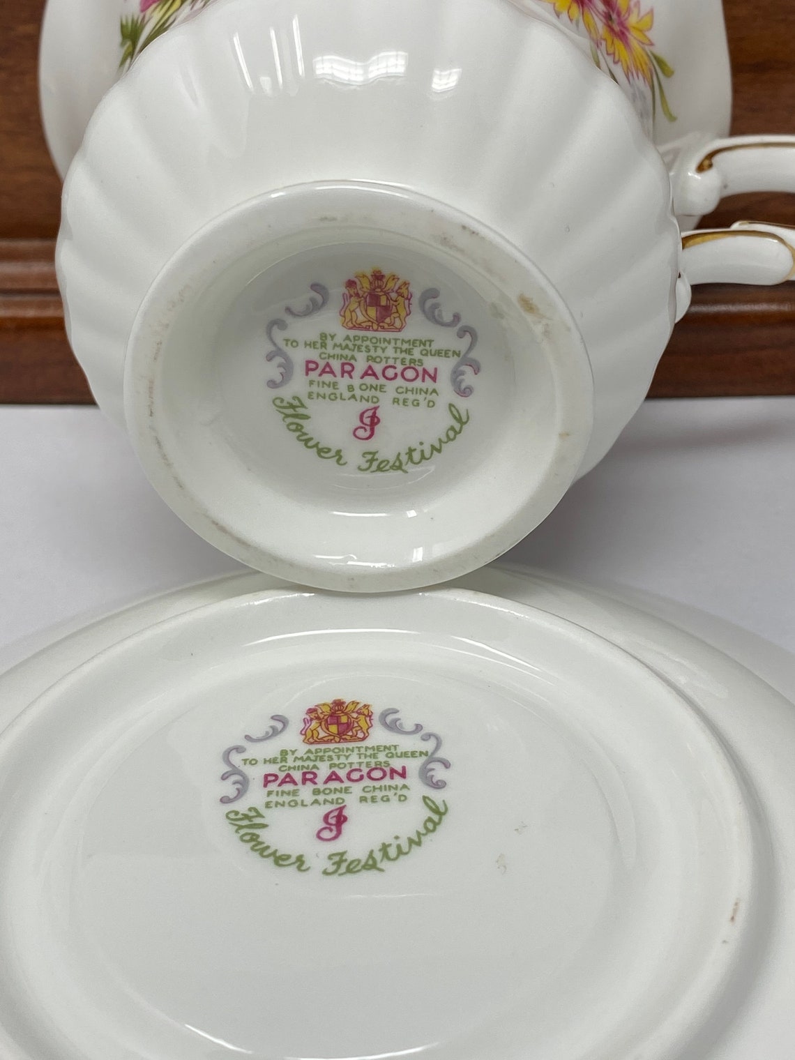 Paragon Flower Festival Teacup and Saucer - Etsy