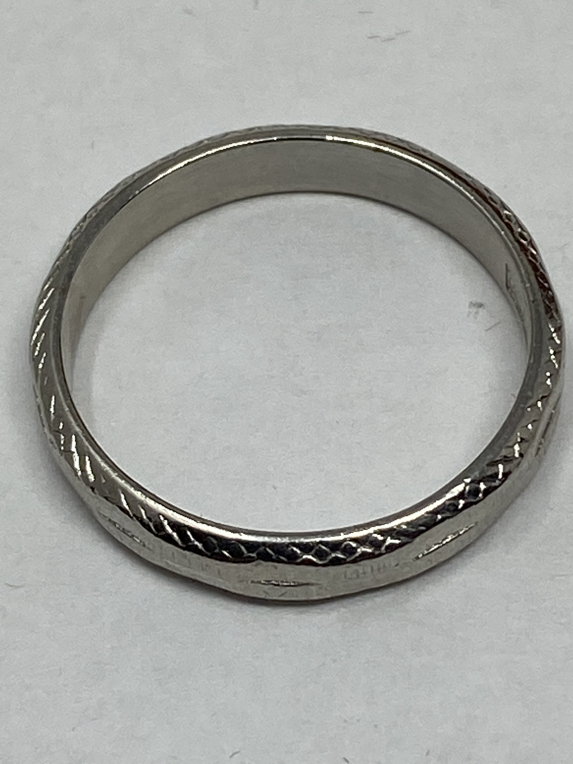 Vintage Estate Platinum Ring With Full Chinese Hallmarks. | Etsy