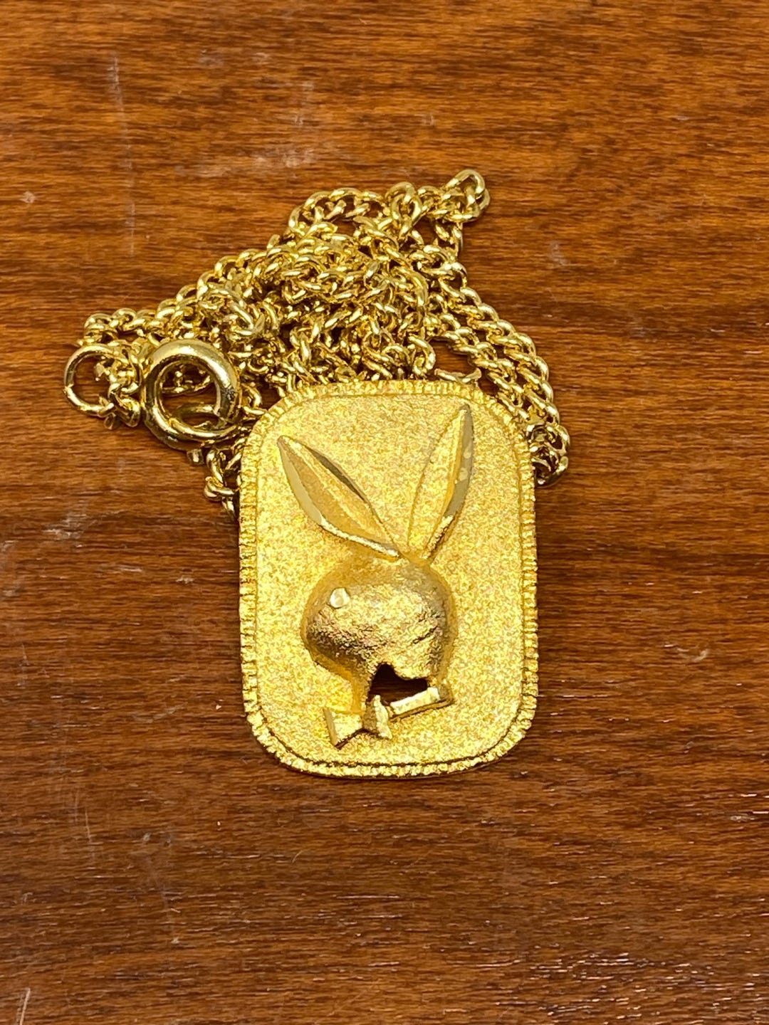 Vintage Estate Playboy Pendant and Chain - Etsy