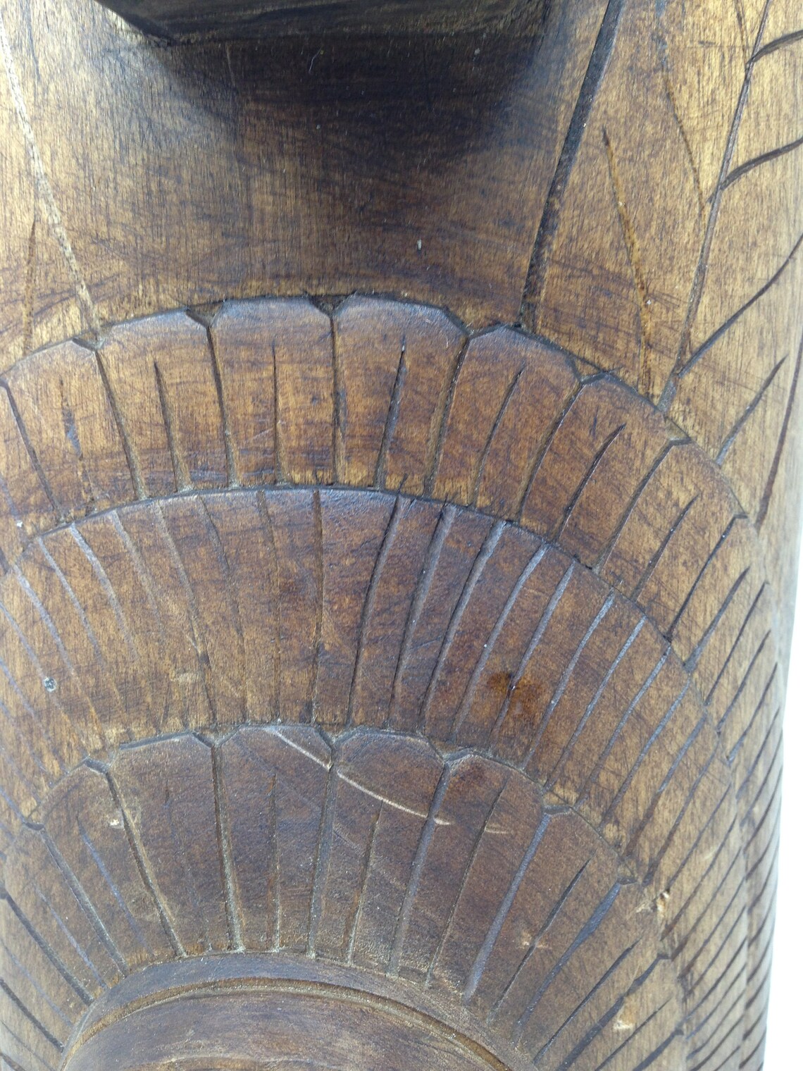 Vintage Carved Wood Wall Hanging Totem Pole. | Etsy