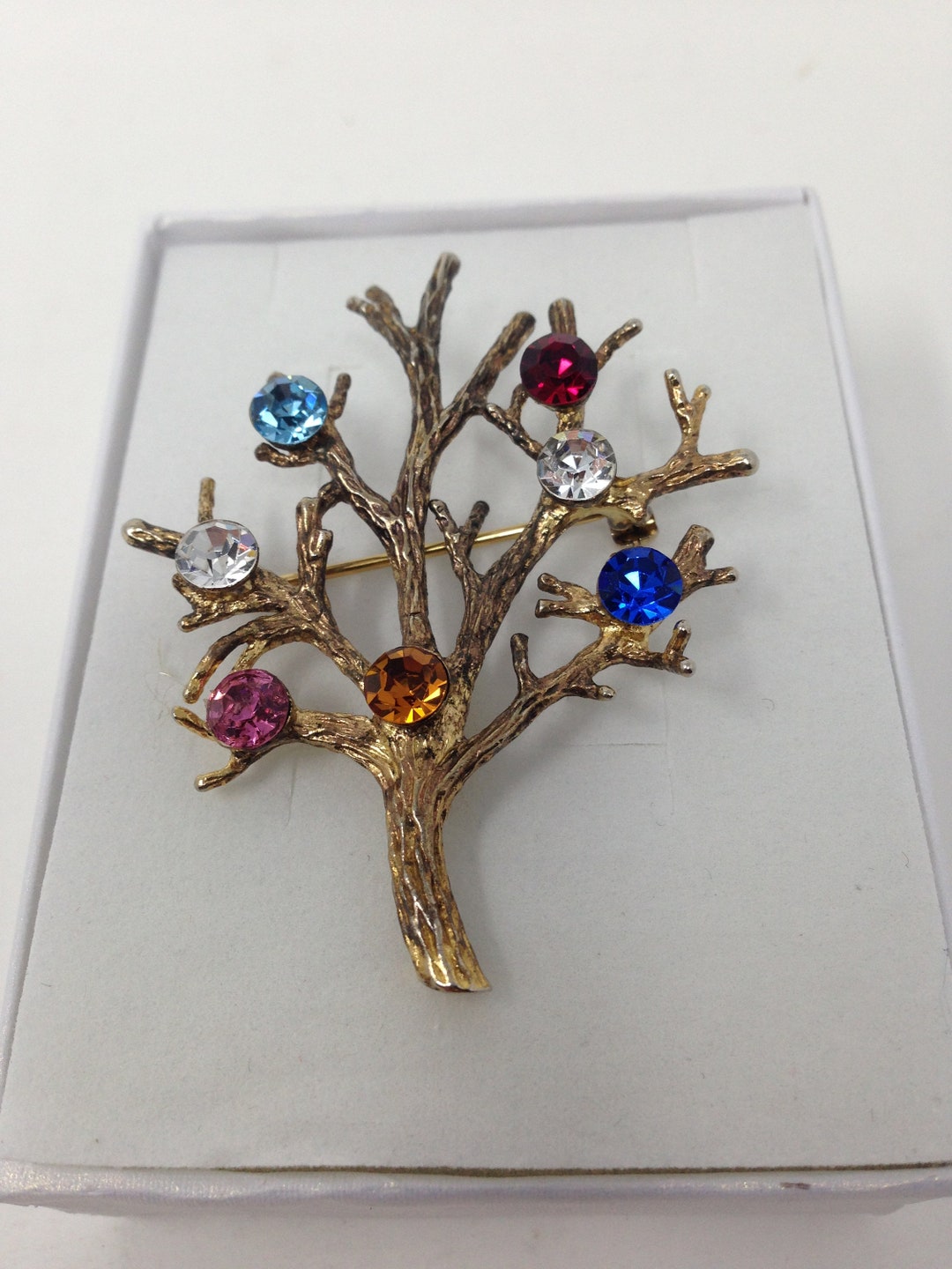 Vintage Estate Sterling Tree Brooch. - Etsy